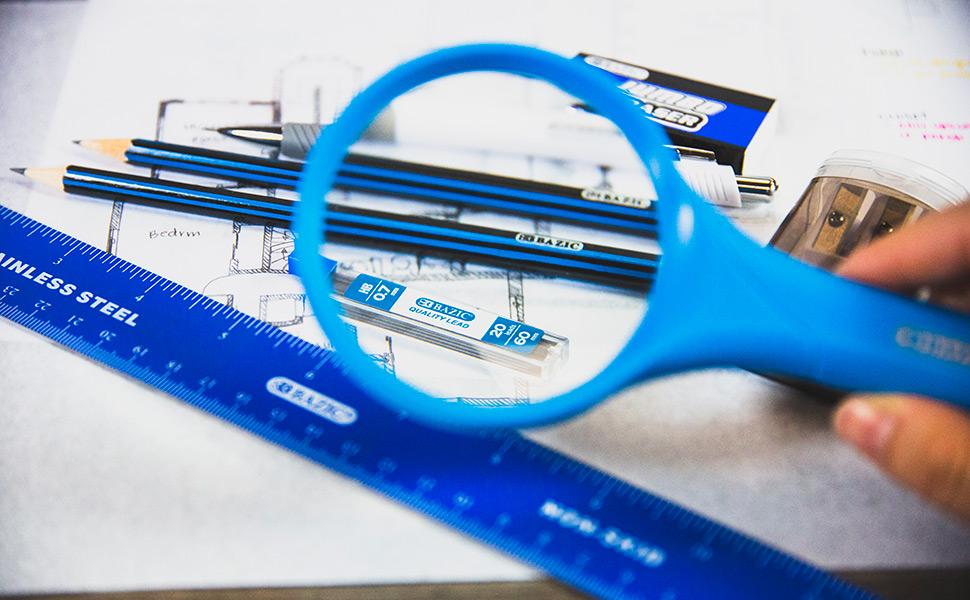 Lupa- 3" Round 2X Handheld Magnifier