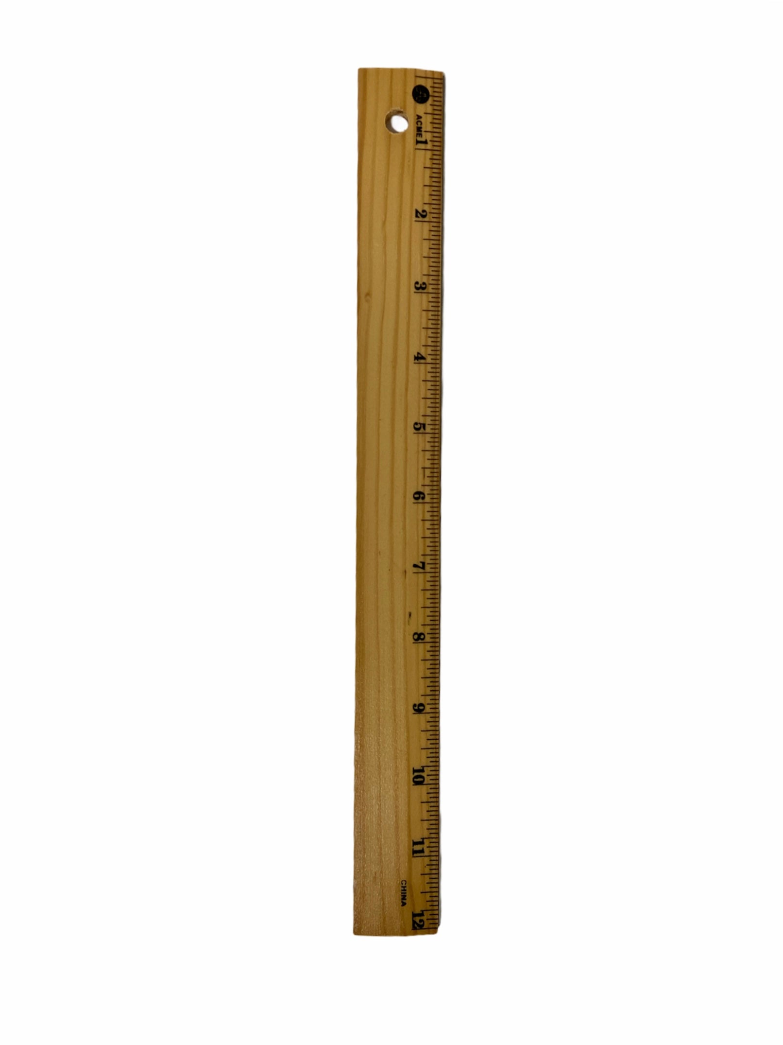 REGLA 12" MADERA